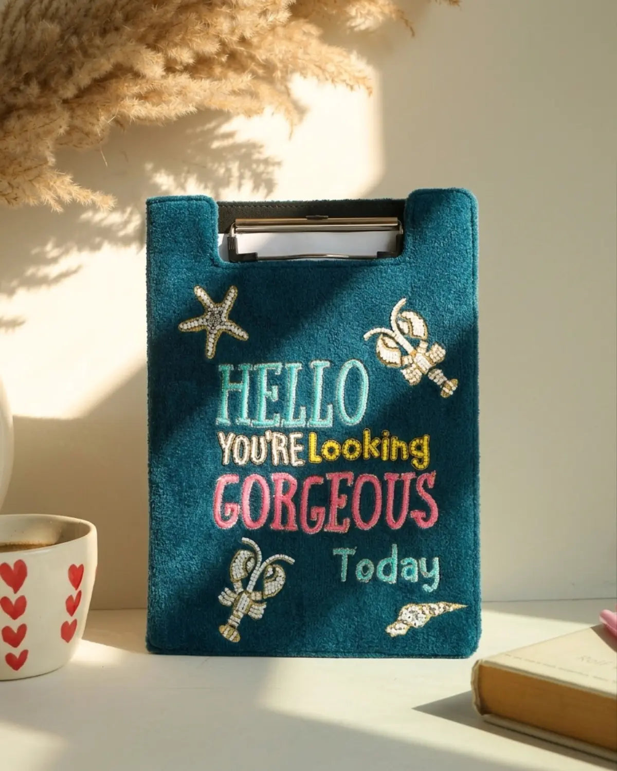 Hello You're Looking Gorgeous Today - Embroidered Reusable Journals