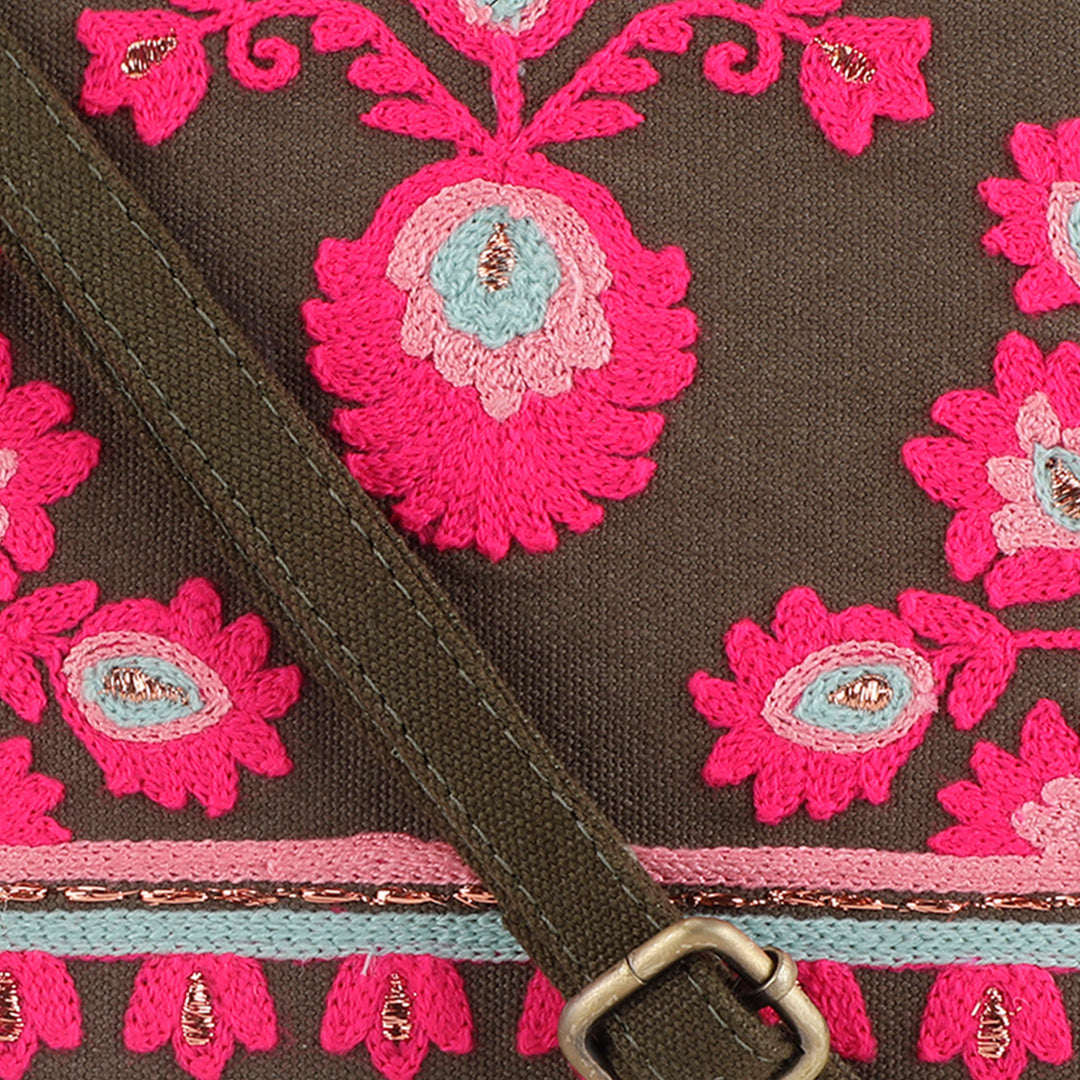 Ziya Sling Bag | Elegant & Handcrafted Crossbody – Desi Drama Queen