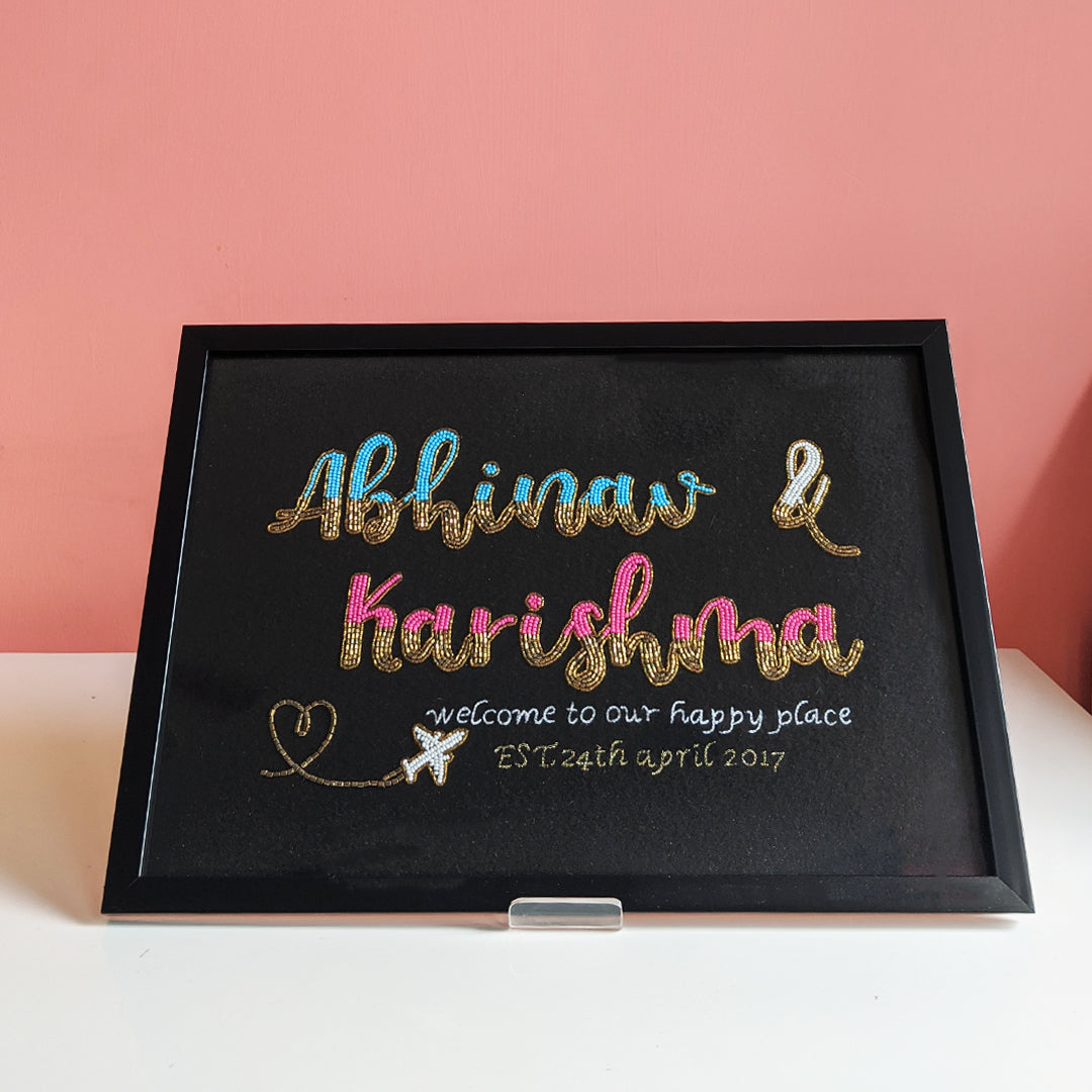 Handcrafted Piece: Personalized Nameplate for a Artistic Touch – Desi ...