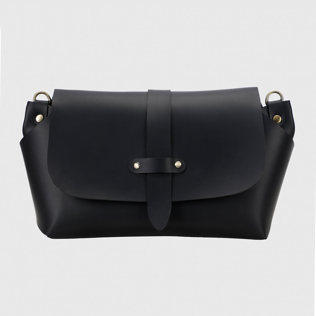 MULTI STRAP SLING BAG- BLACK(WITHOUT STRAP) – Desi Drama Queen