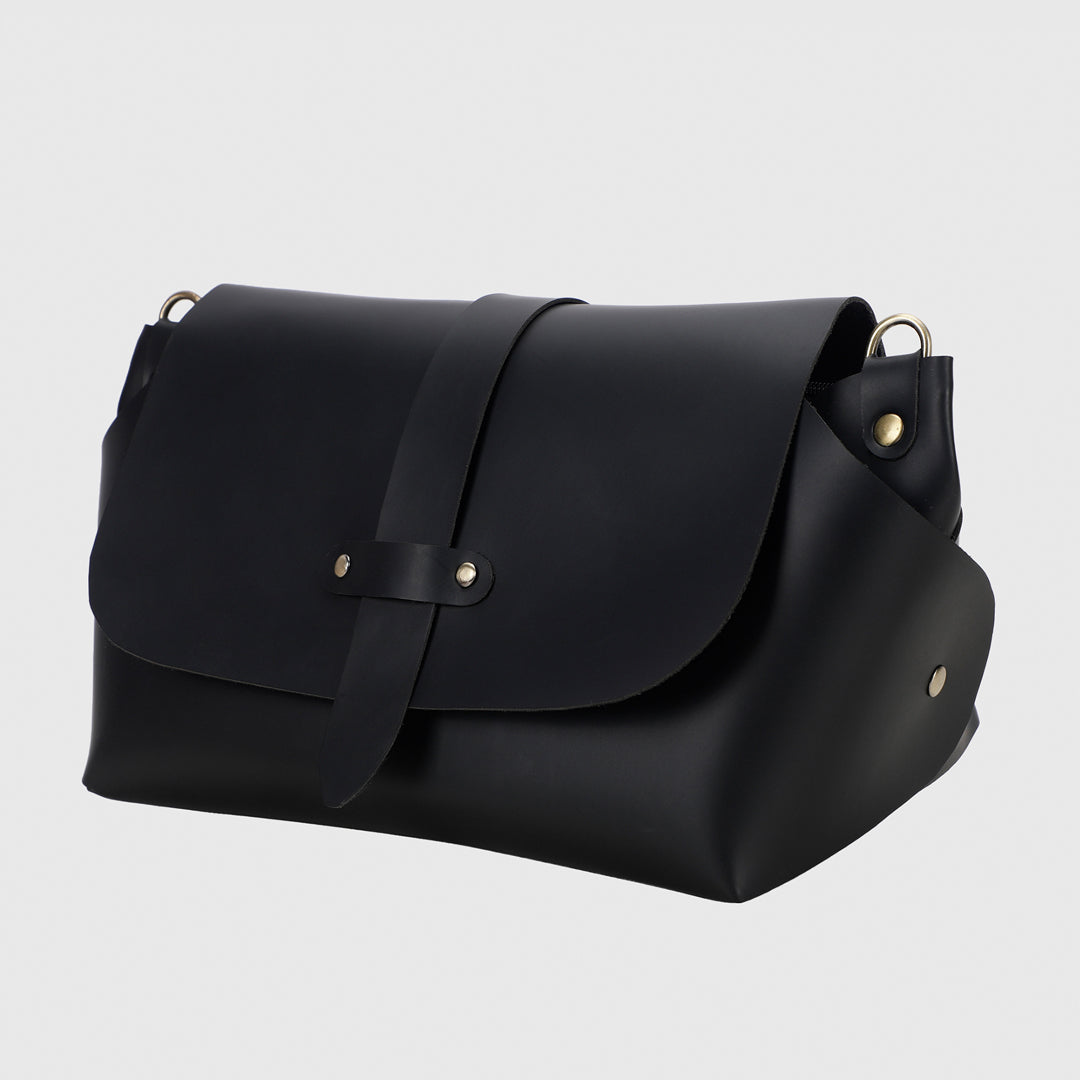 MULTI STRAP SLING BAG- BLACK(WITHOUT STRAP) – Desi Drama Queen
