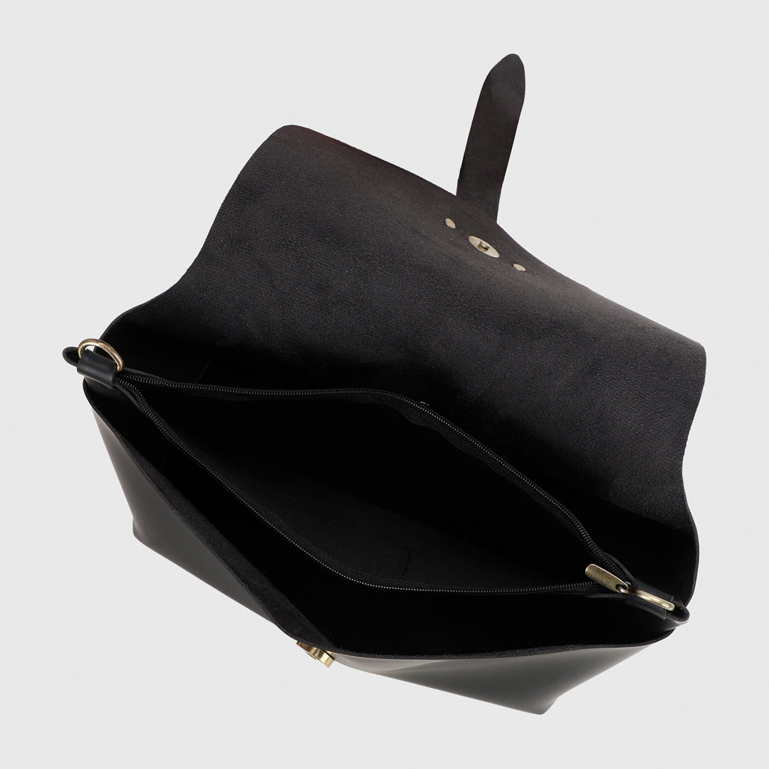 MULTI STRAP SLING BAG- BLACK(WITHOUT STRAP) – Desi Drama Queen