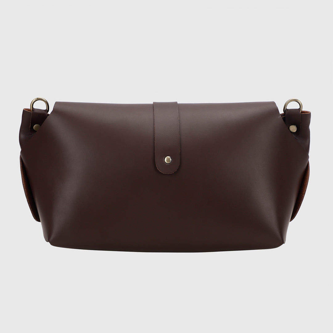 MULTI STRAP SLING BAG- BROWN (WITHOUT STRAP) – Desi Drama Queen